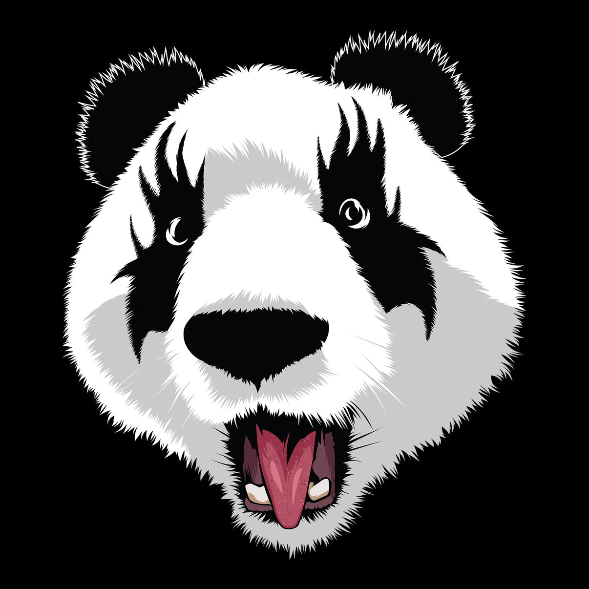 Kiss Panda DTF Transfer – RagMill.com