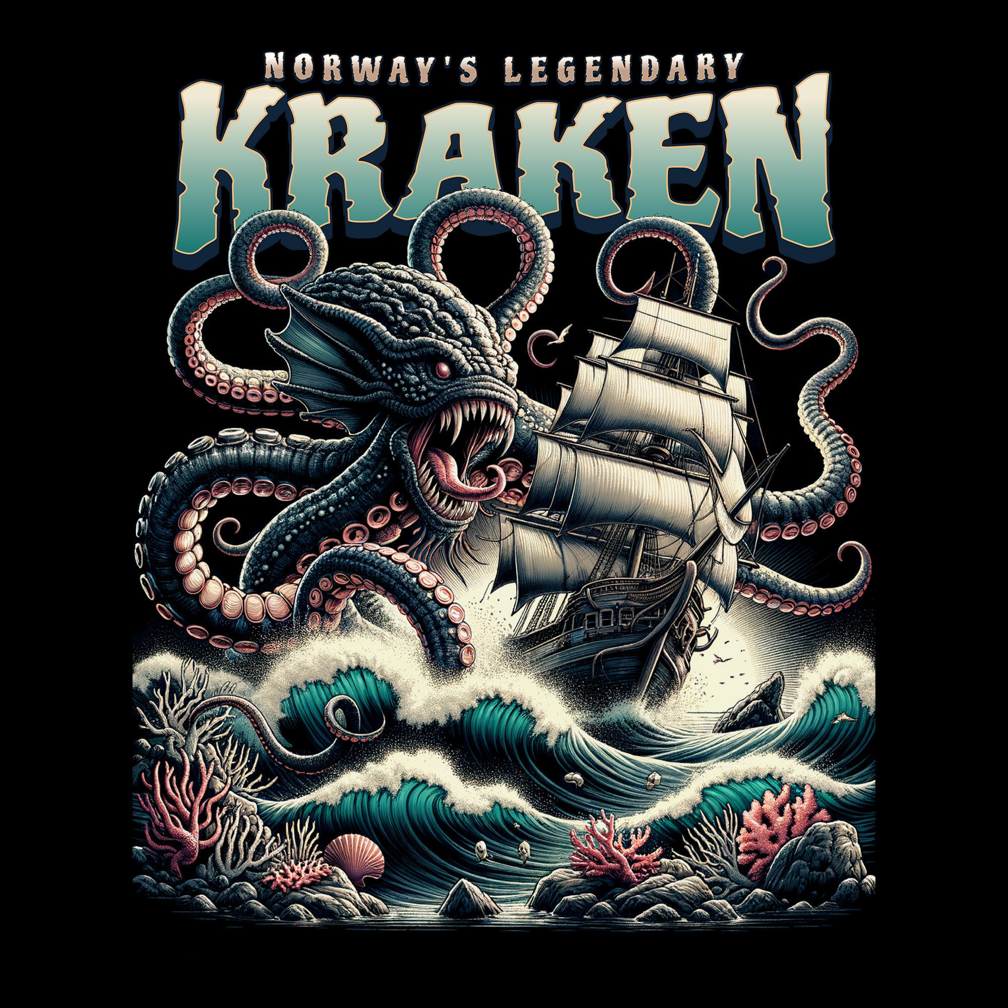 The Legendary Kraken DTF Transfer – RagMill.com
